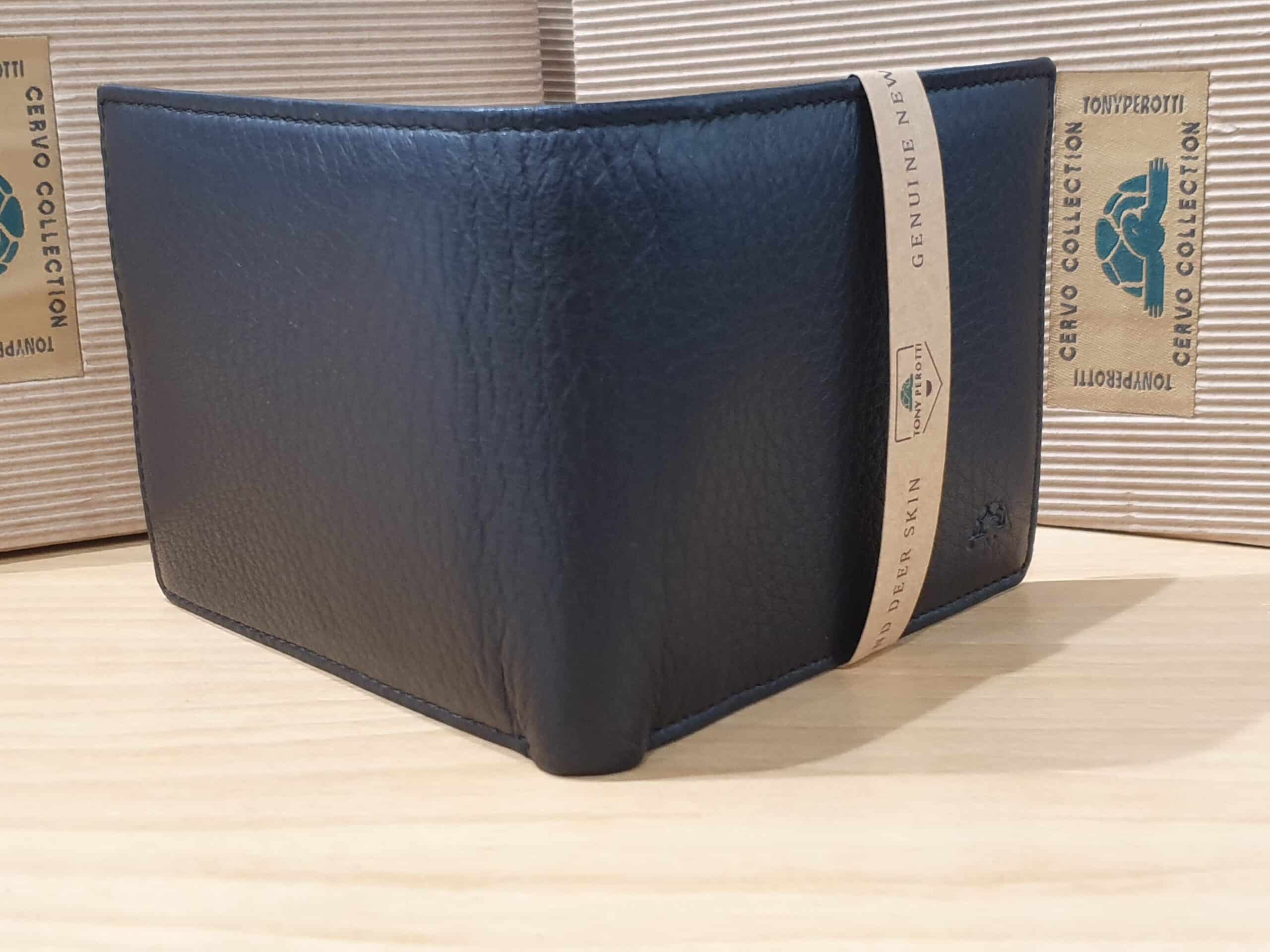 Mens Tony Perotti Leather Wallets - Genuine NZ Deerskin Leather Wallets