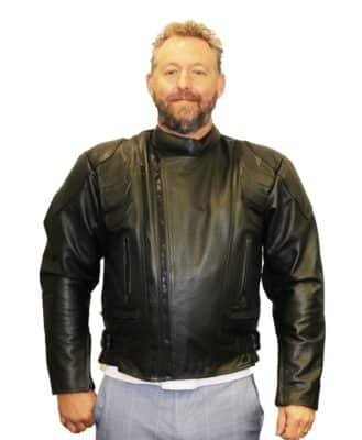 SHARK Motorcycle Leather Jacket - Riding Jacket with Armours