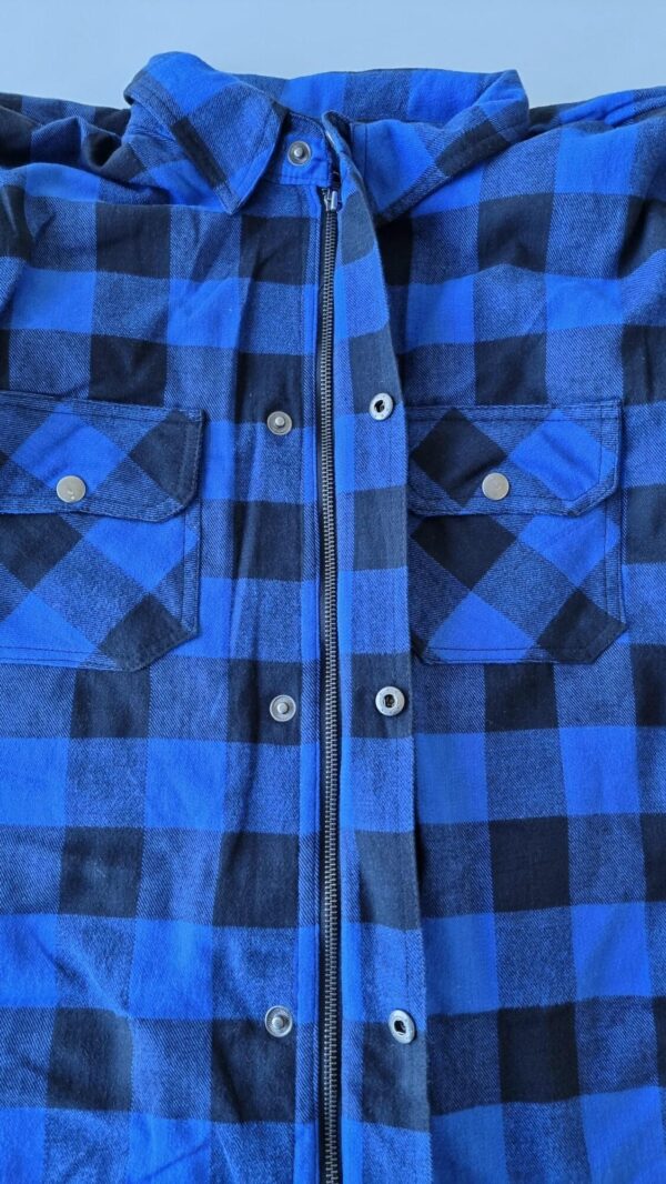 Men's Blue Riding Shirt - Protected Shirt with Armours - Armoured Shirt NZ