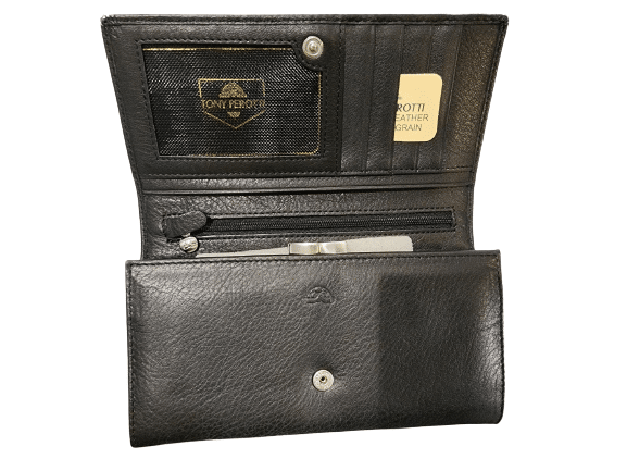 Tony Perotti Italian Soft Leather Purse - Women's Leather Wallet