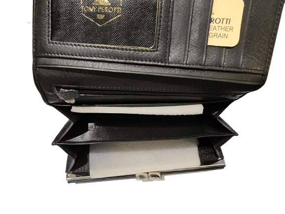 Tony Perotti Italian Soft Leather Purse - Women's Leather Wallet