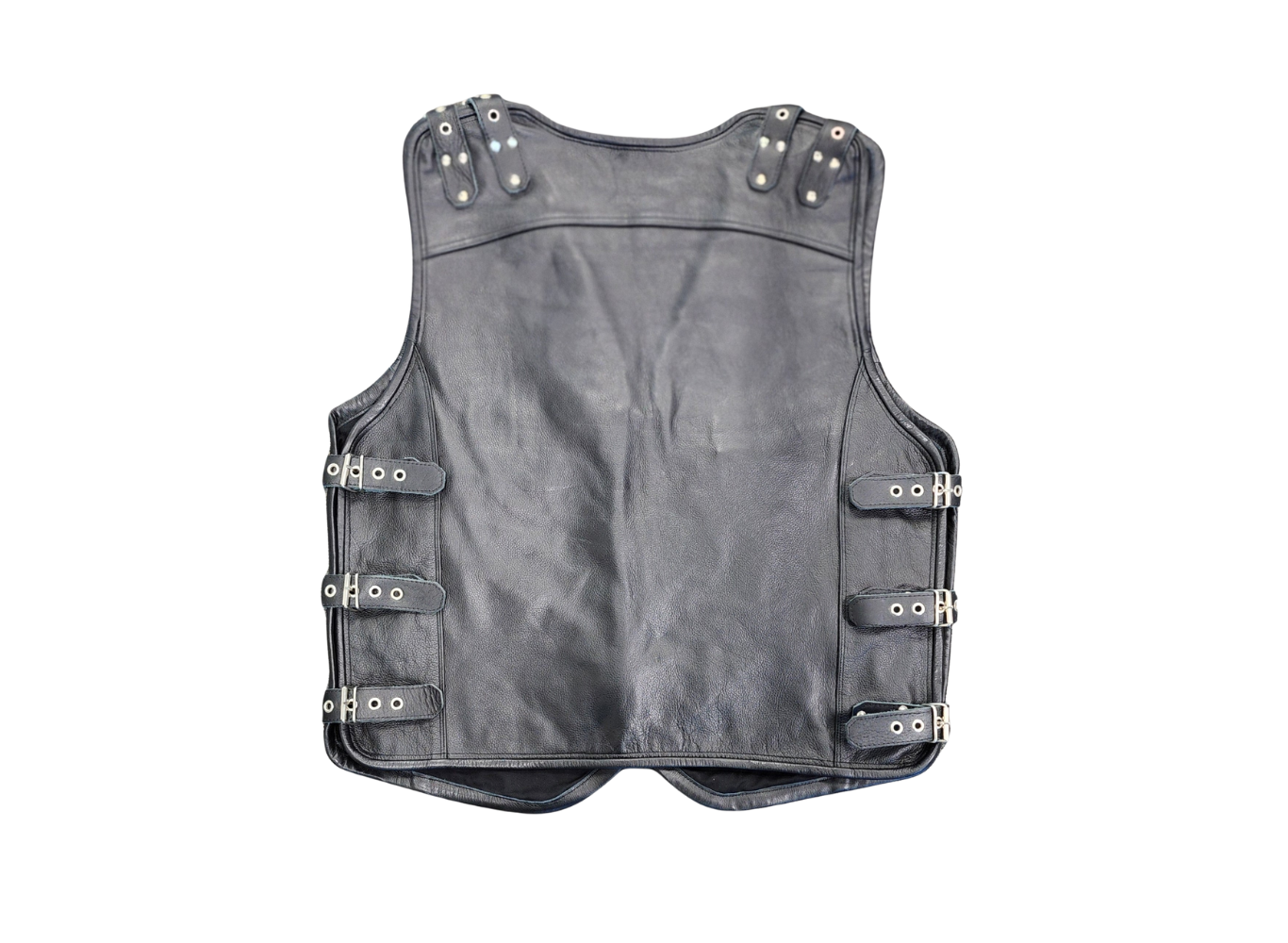 Simple Leather Vest - Leather Direct