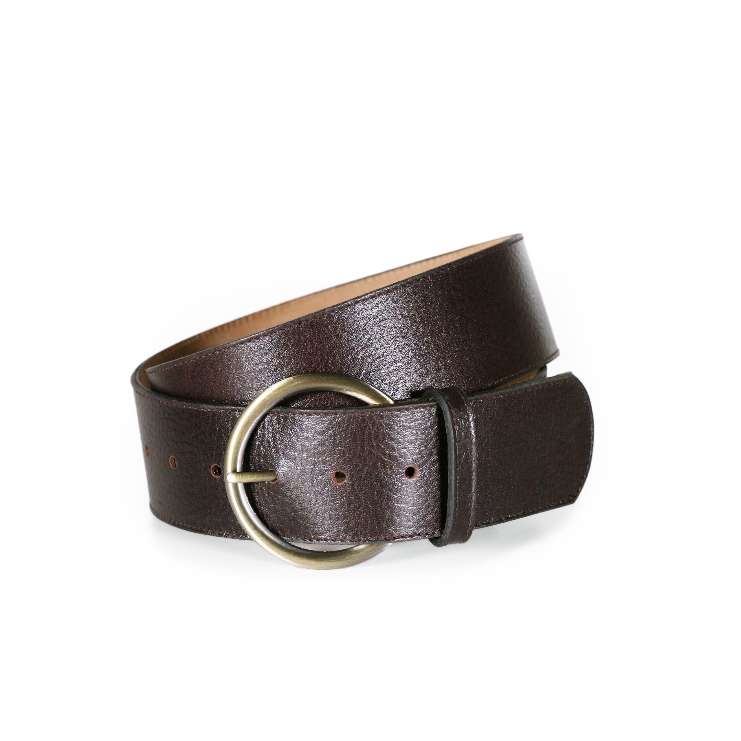 Bellona Wide Leather Belt - Women's Genuine Slim Leather Belt