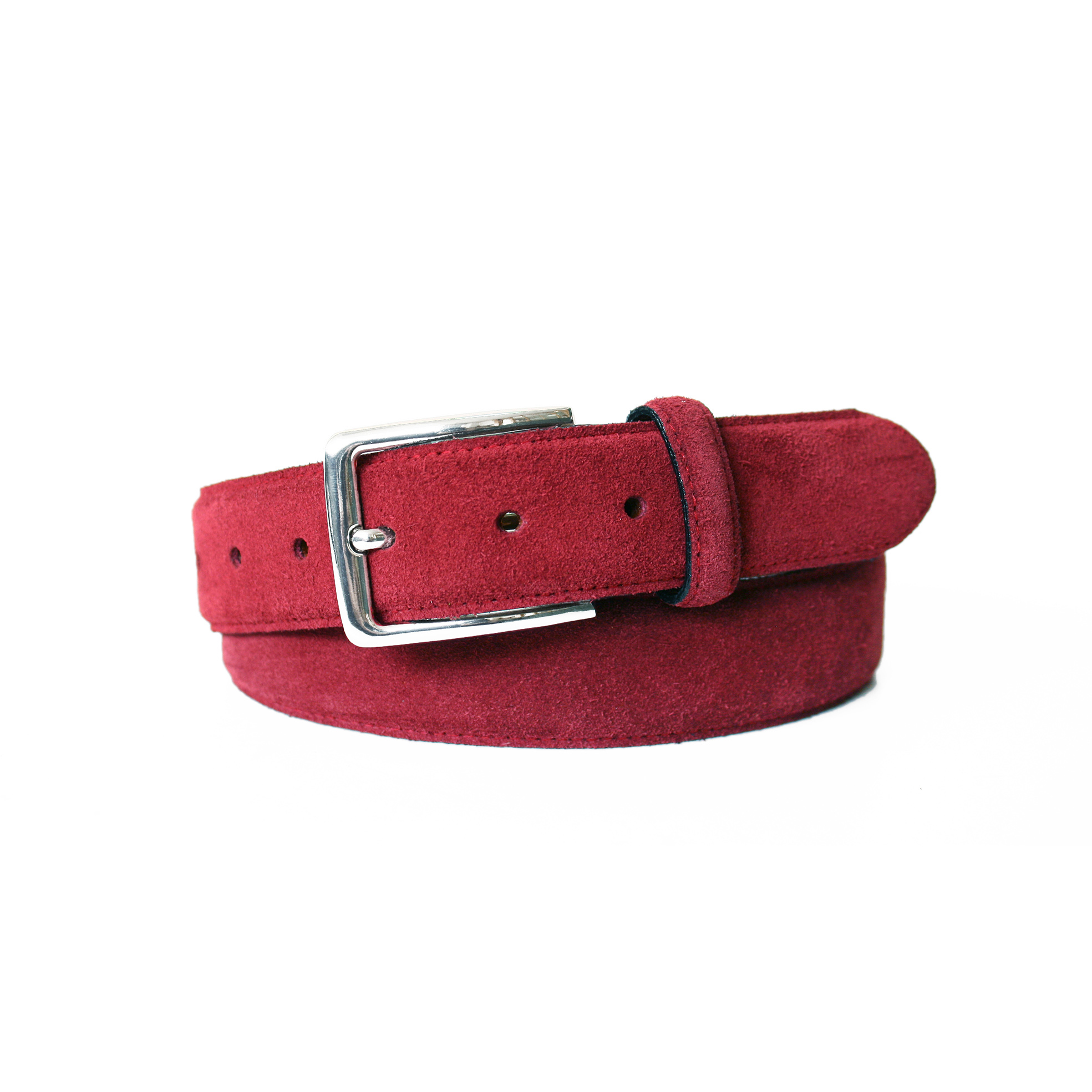 Nabucco Suede Belt Wine - Leather Direct Women's Leather Belts New Zealand