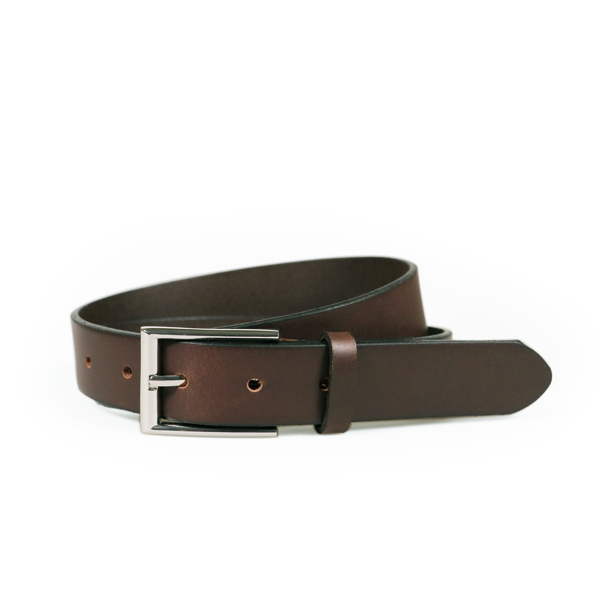 Norfolk Leather Dress Belt - Leather Dress Belt for Men and Women