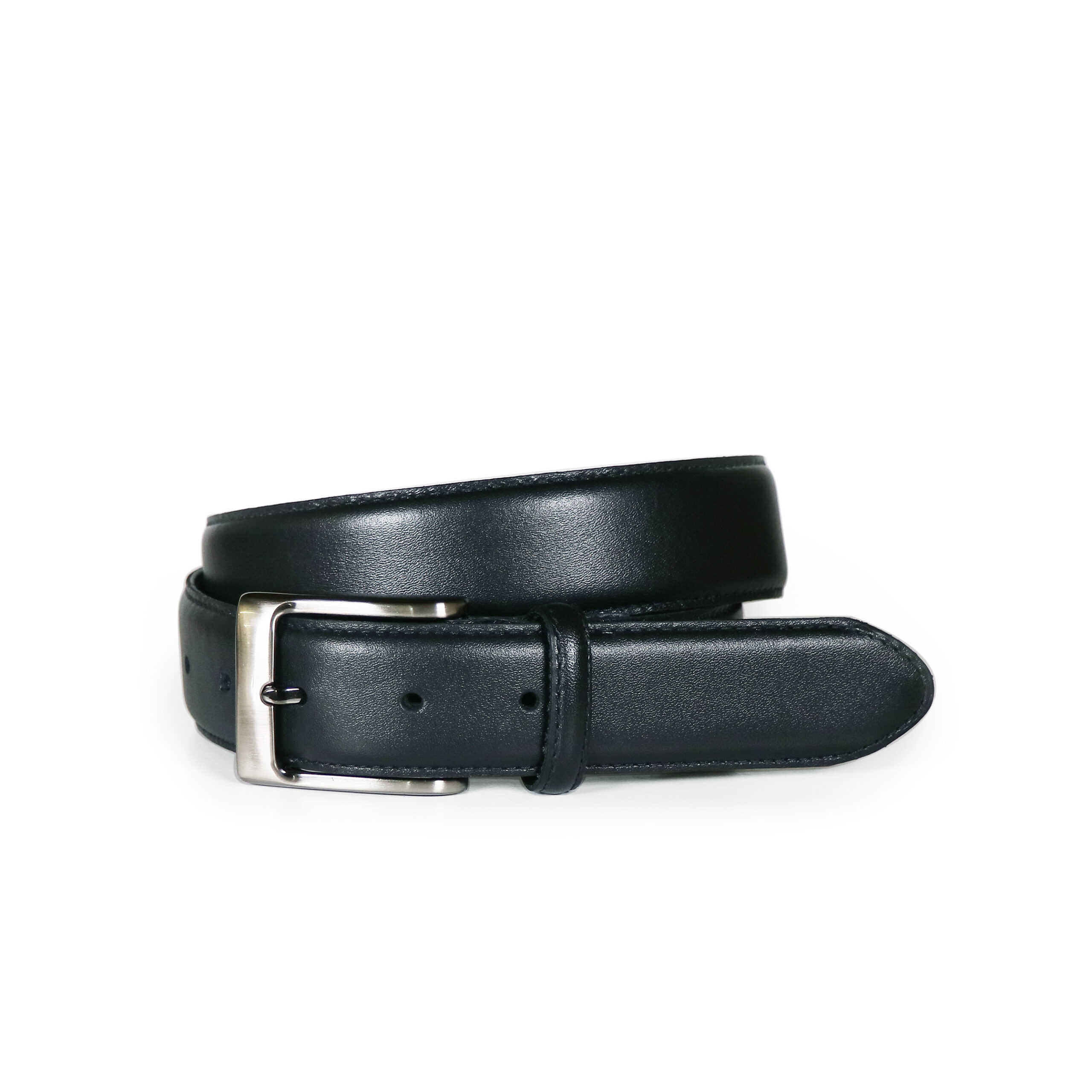 Black Portage 35mm Leather Dress Belt - Genuine Leather Belts